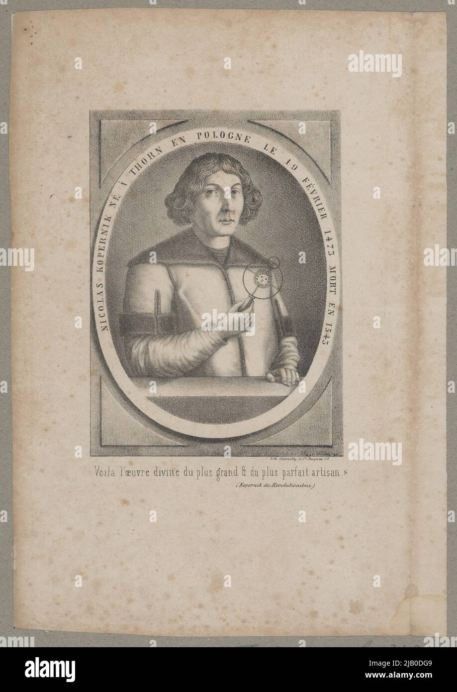 Nicolas Copernicus () [Mikołaj Kopernik] Marcilly, unknown Stock Photo ...