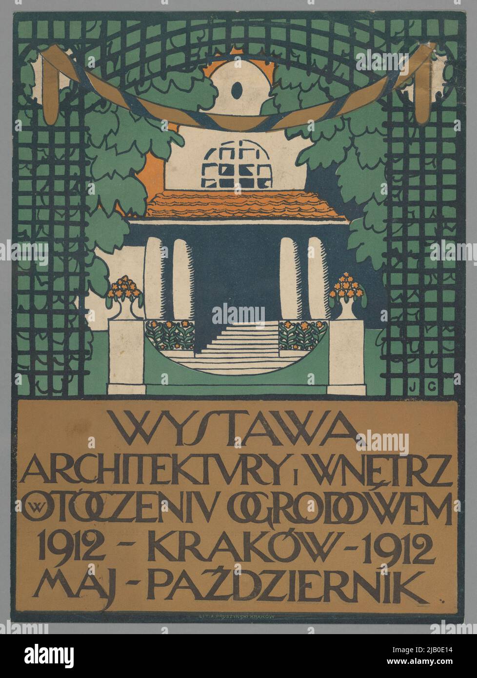 Architecture and interior exhibition surrounded by the garden 1912 ...