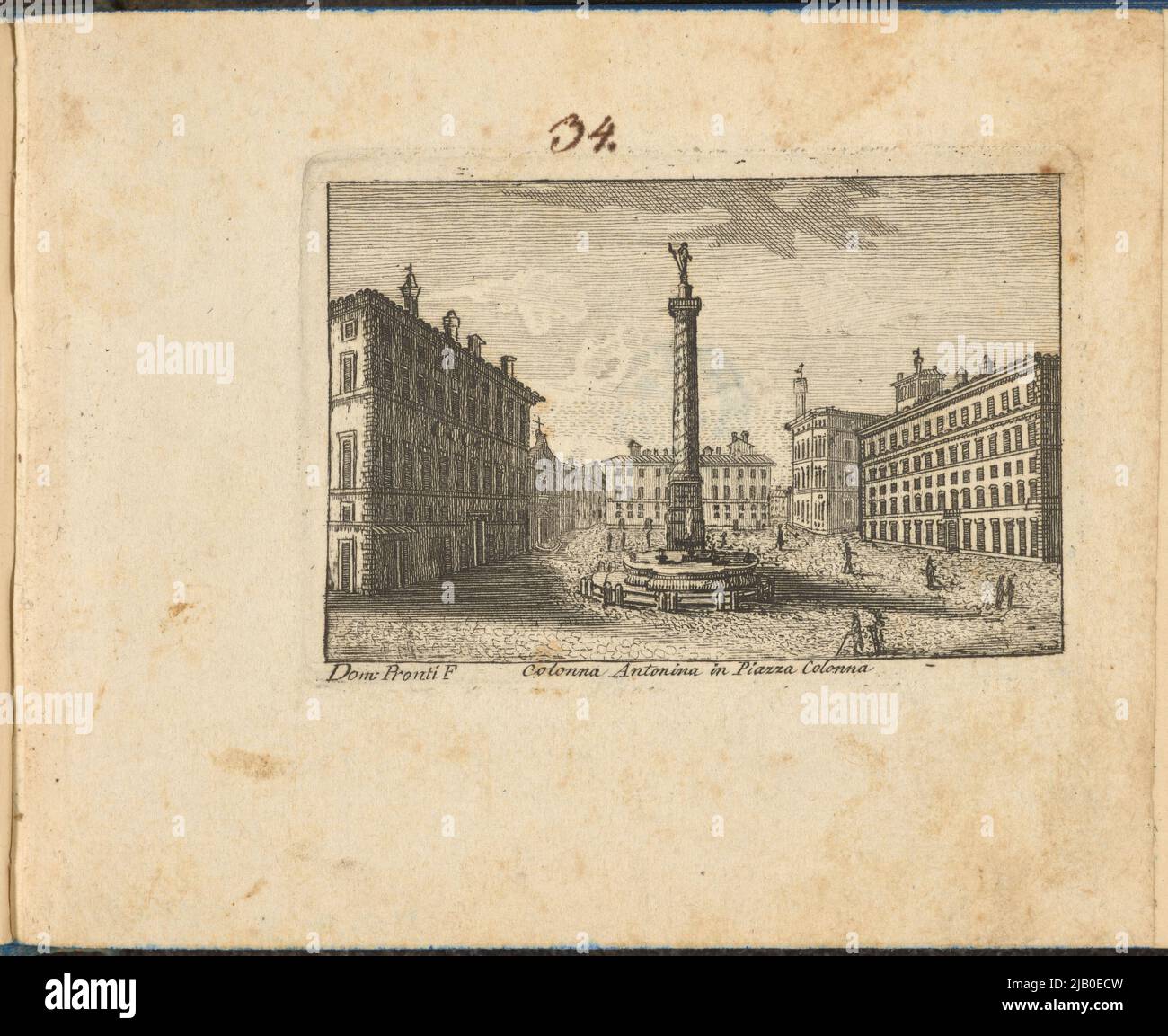 Colonna Antonina in Piazza Colonna : album view of Rome Ready, Domenico ...