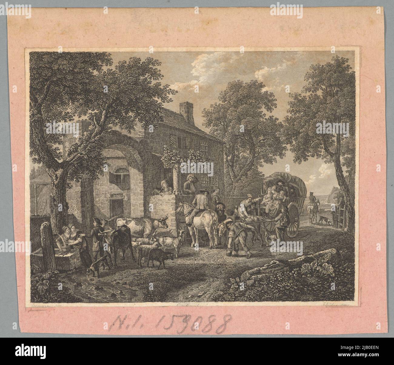 Generic scene before the inn unknown Stock Photo - Alamy