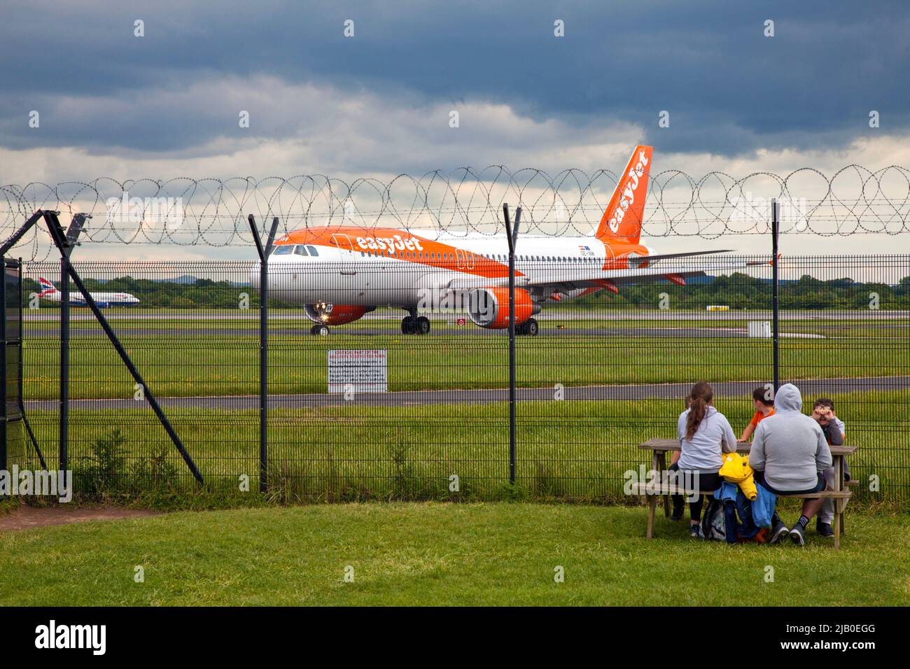 manchester Airport's viewing platform, June 2022 Stock Photo - Alamy