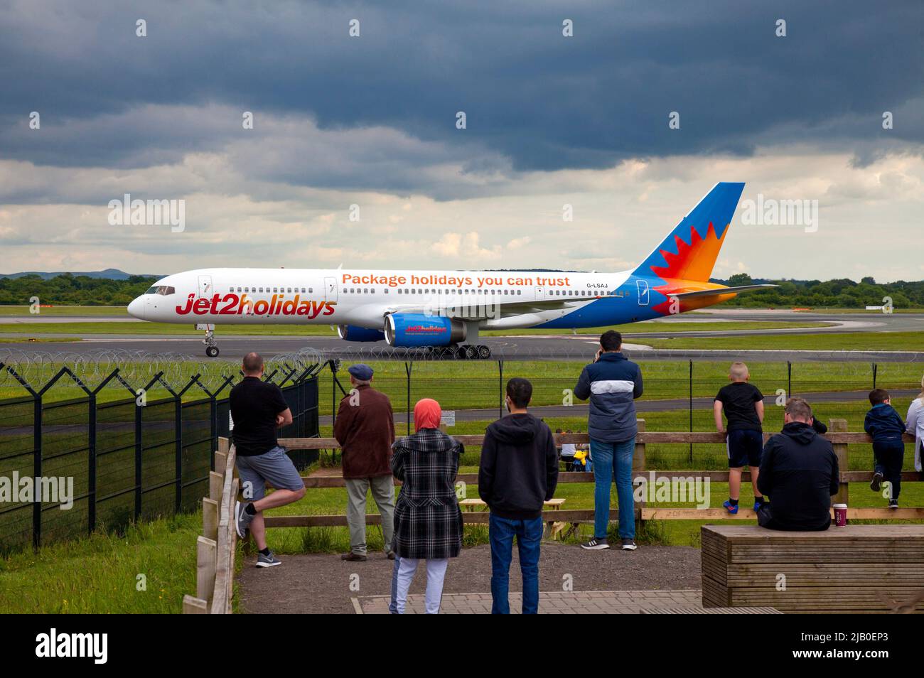 manchester Airport's viewing platform, June 2022 Stock Photo - Alamy
