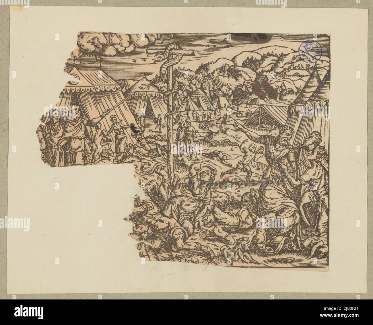 Scene from the Bible the people of Israel on the way to the Promised ...