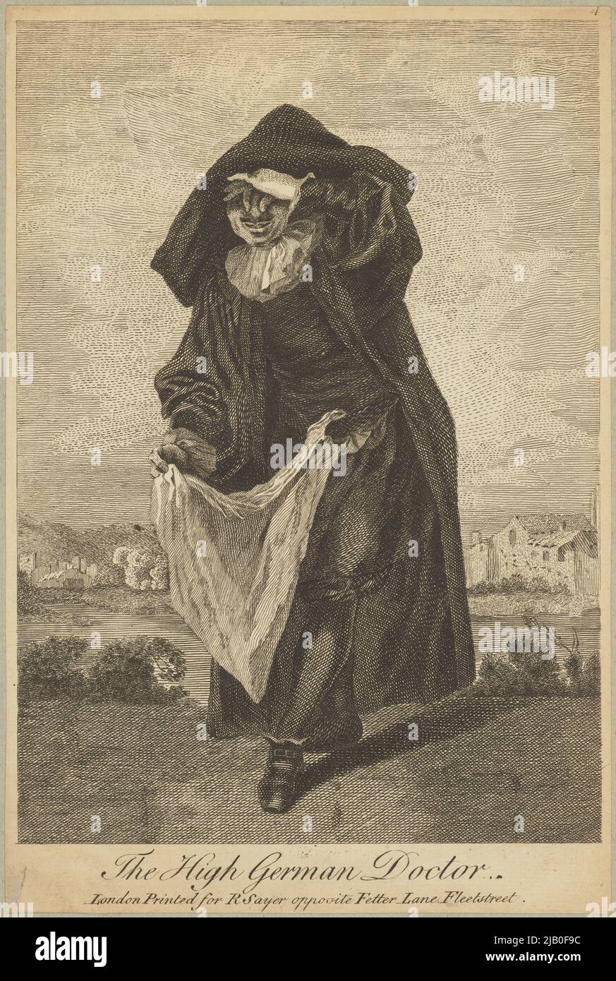 Caricature exile German doctor / The High German Doctor unknown, Sayer ...
