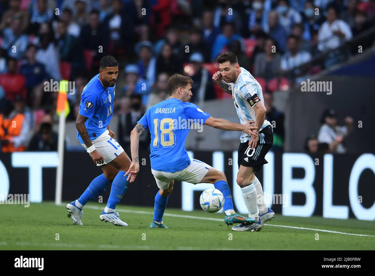 Lionel Messi (Argentina)Nicolo Barella (Italy)Emerson Palmieri (Italy ...