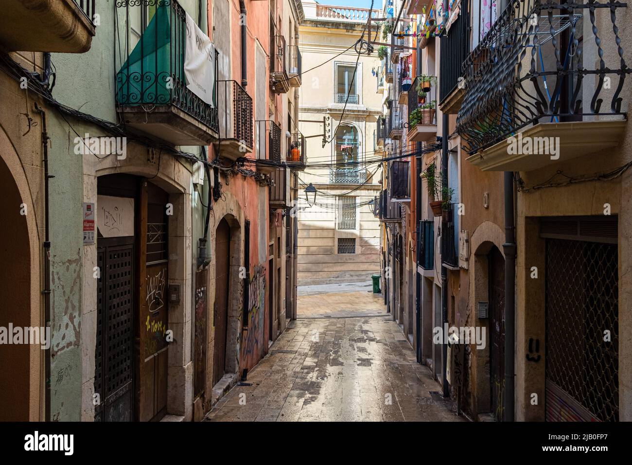 Tarragona, Spain. 28th May, 2022. View of the medieval architecture in ...