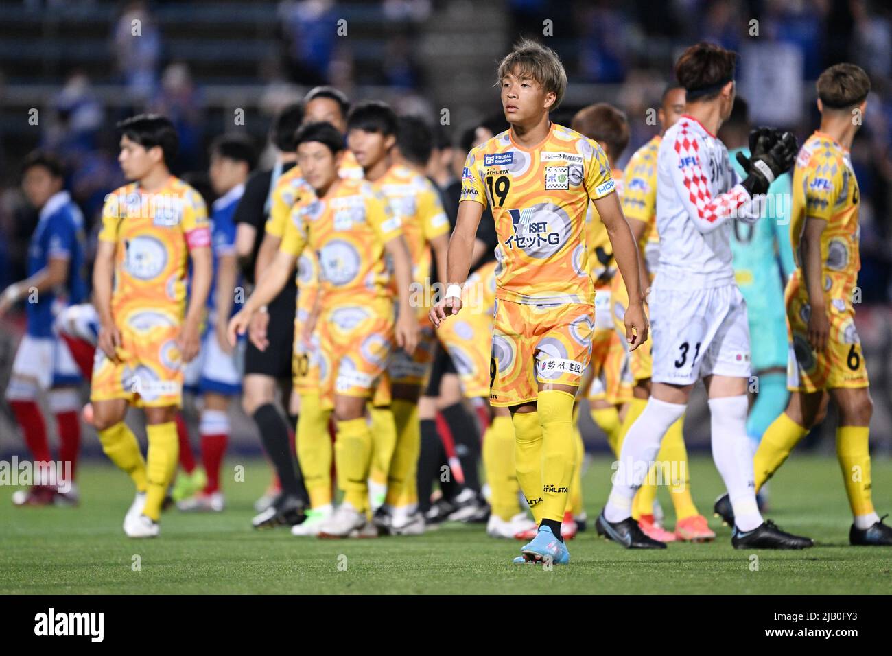 NHK Spring Mitsuzawa Football Stadium, Kanagawa, Japan. 1st June, 2022. Kaito Miyake (PG), June ...