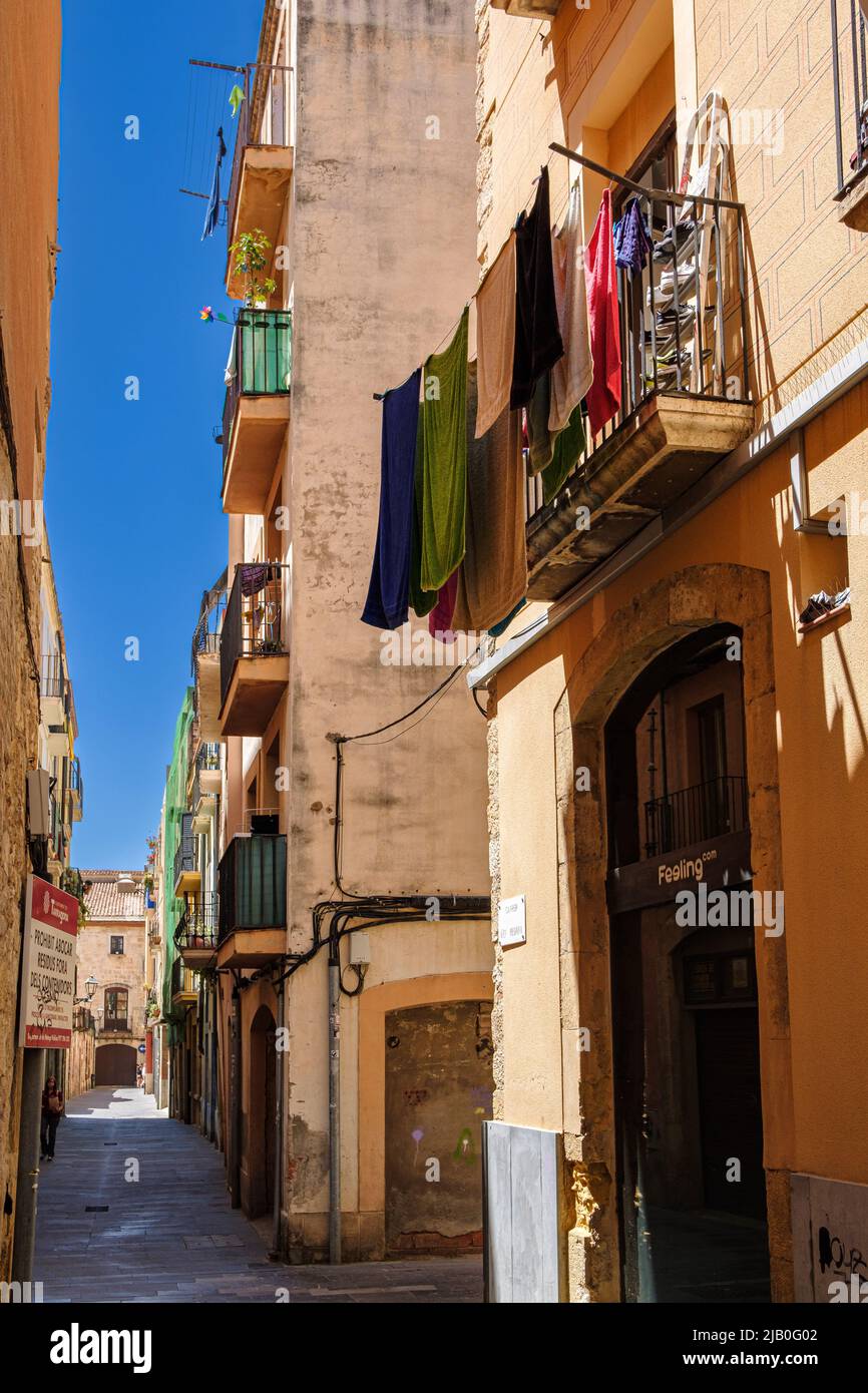Tarragona, Spain. 28th May, 2022. View of the medieval architecture in ...