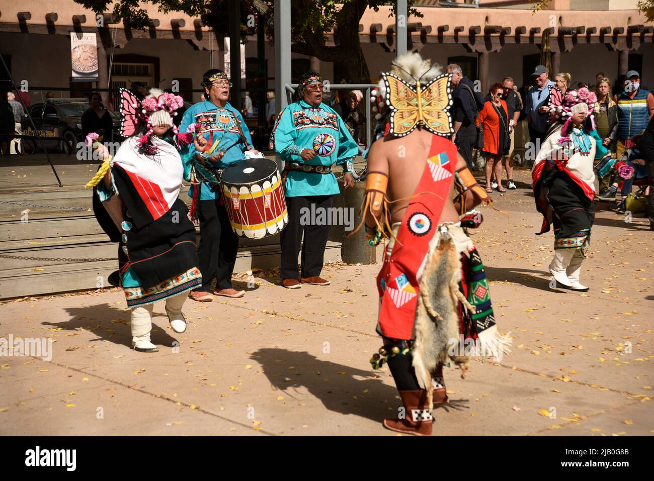 A Native American dance group from Zuni Pueblo in New Mexico perform a ...