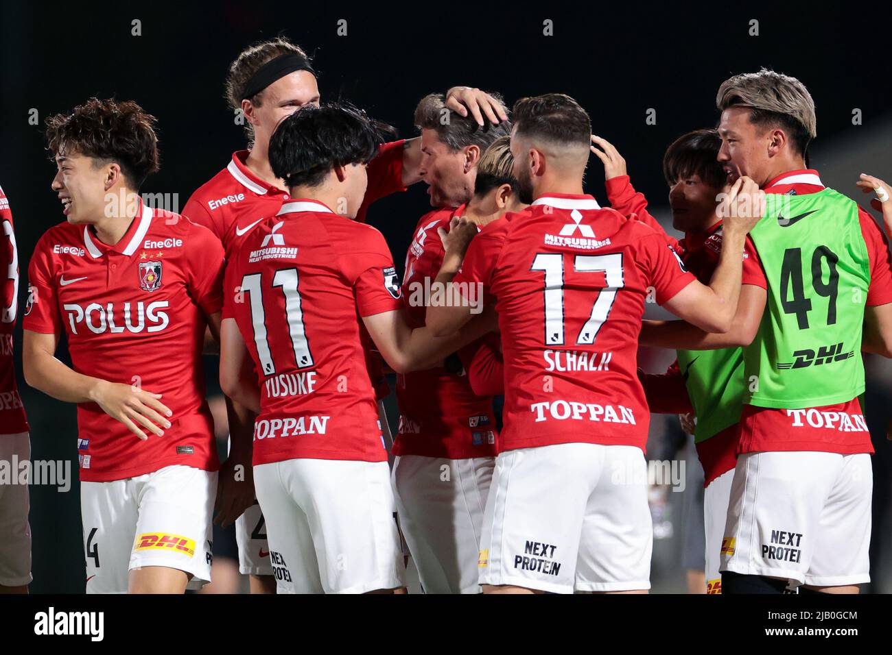 Saitama, Japan. 1st June, 2022. Urawa Red Diamonds team group (Reds ...