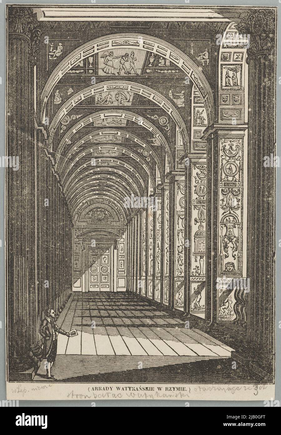 Rome Vatican arcades in Rome unknown Stock Photo - Alamy