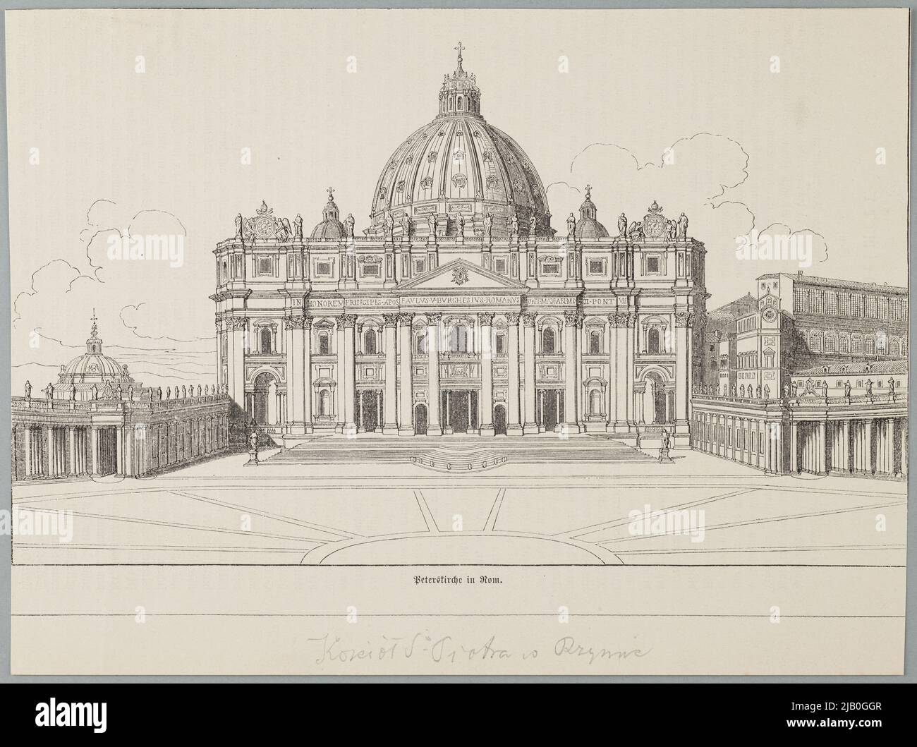 Rome PeterSkirche in Rom (Basilica of St. Peter in Rome) unknown Stock ...