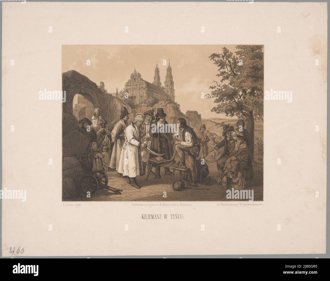 Tyniec A fair in Tyniec Unknown, Kotsis, Aleksander (1836 1877 ...