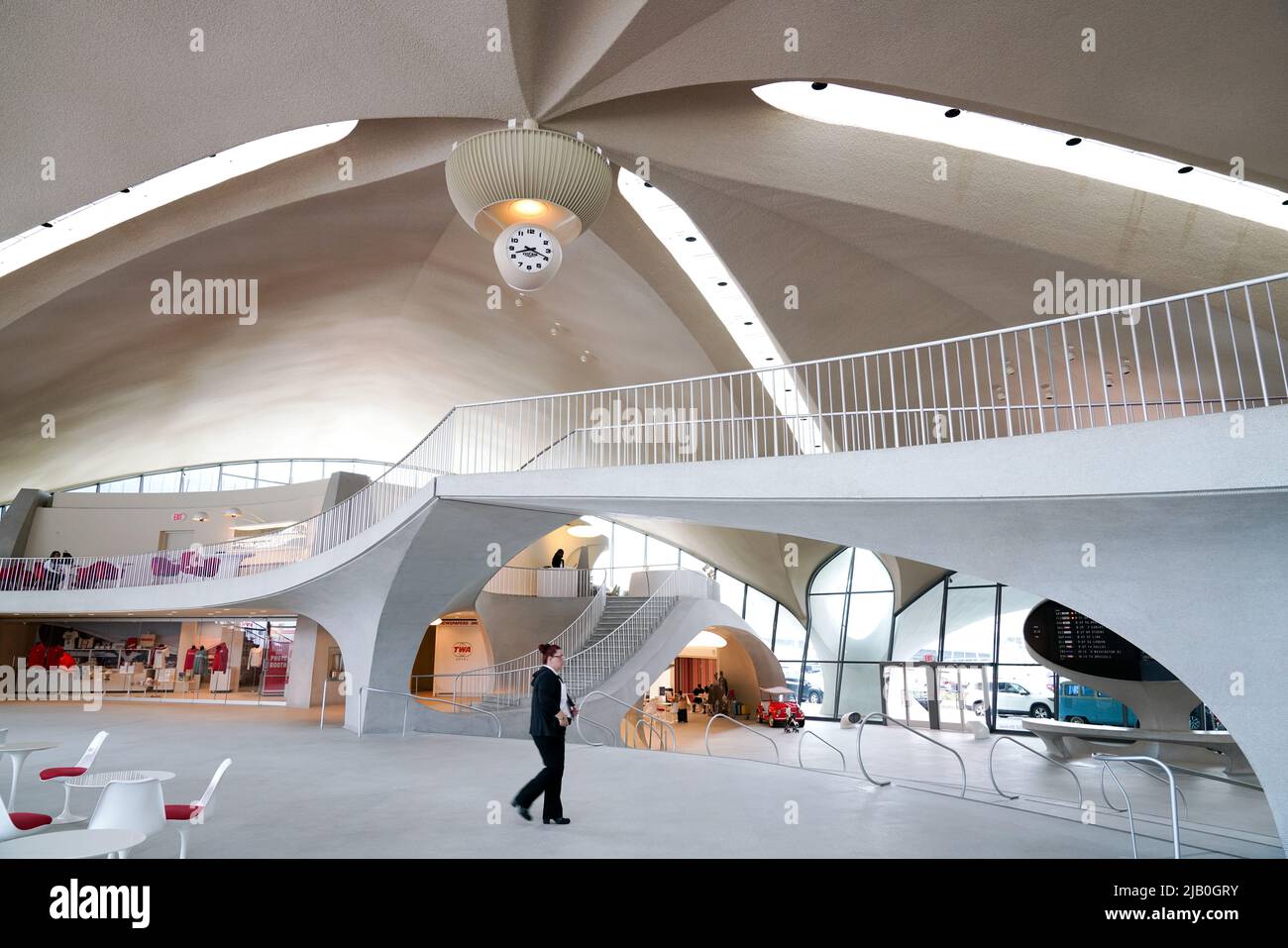 New York, TWA Hotel in disused and repurposed Trans World Airlines ...