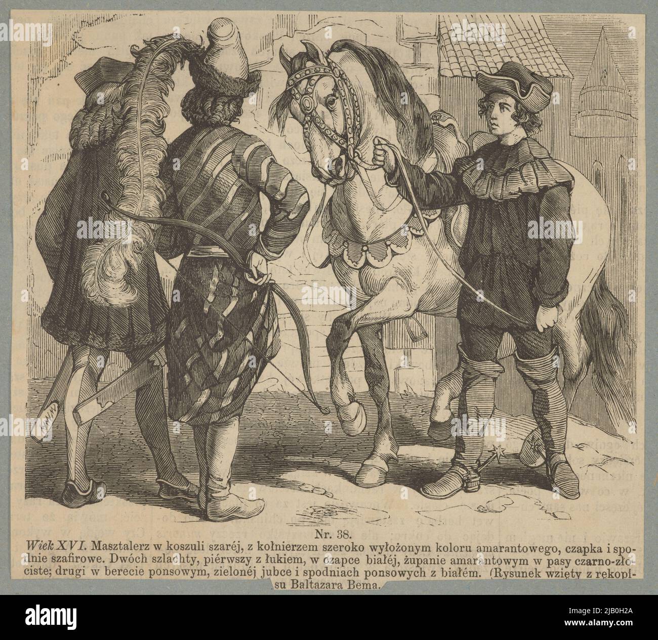 The 16th century. MASTER; Two nobility () (drawing taken from the ...