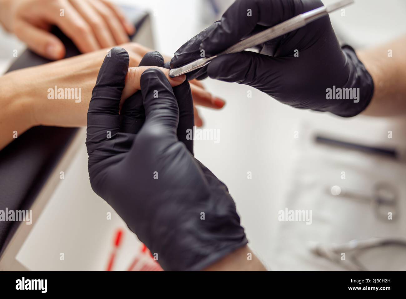 Manicure technician hi-res stock photography and images - Alamy