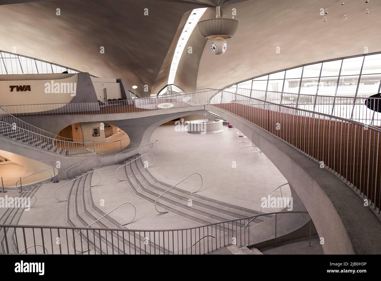 New York, TWA Hotel in disused and repurposed Trans World Airlines ...