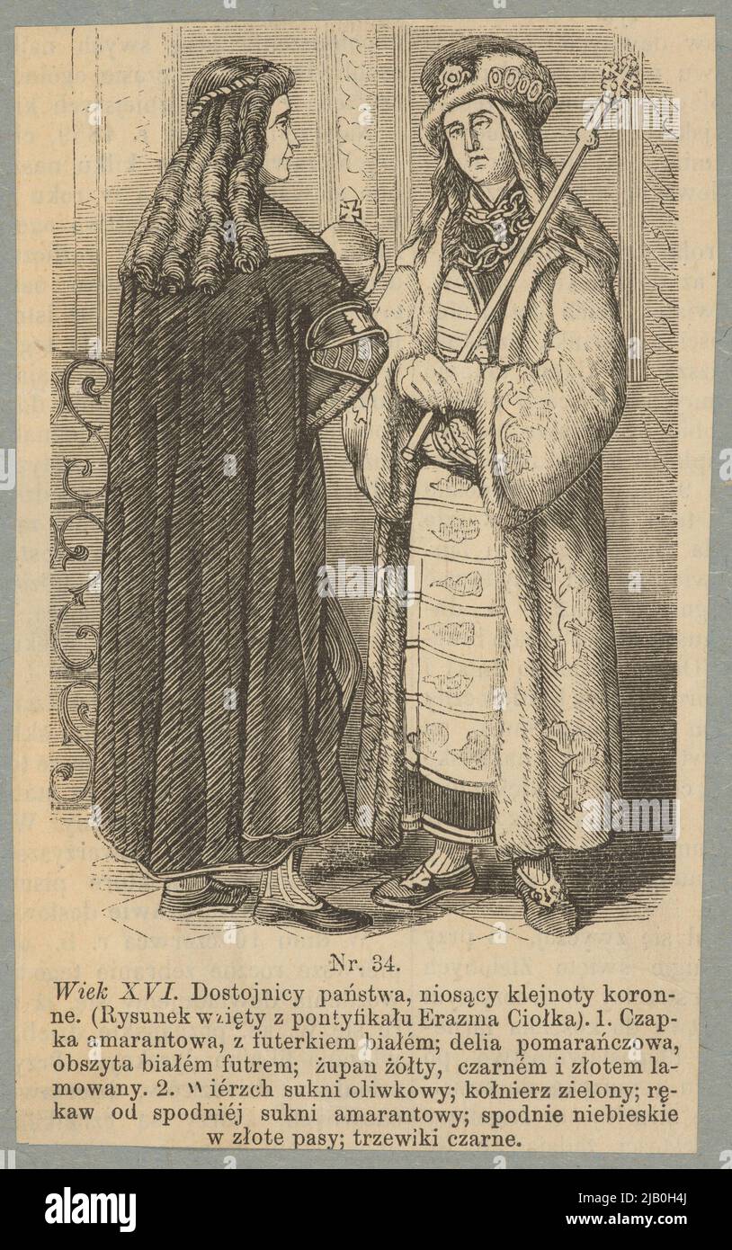 The 16th century. Dignitaries of the state carrying crown jewels ...