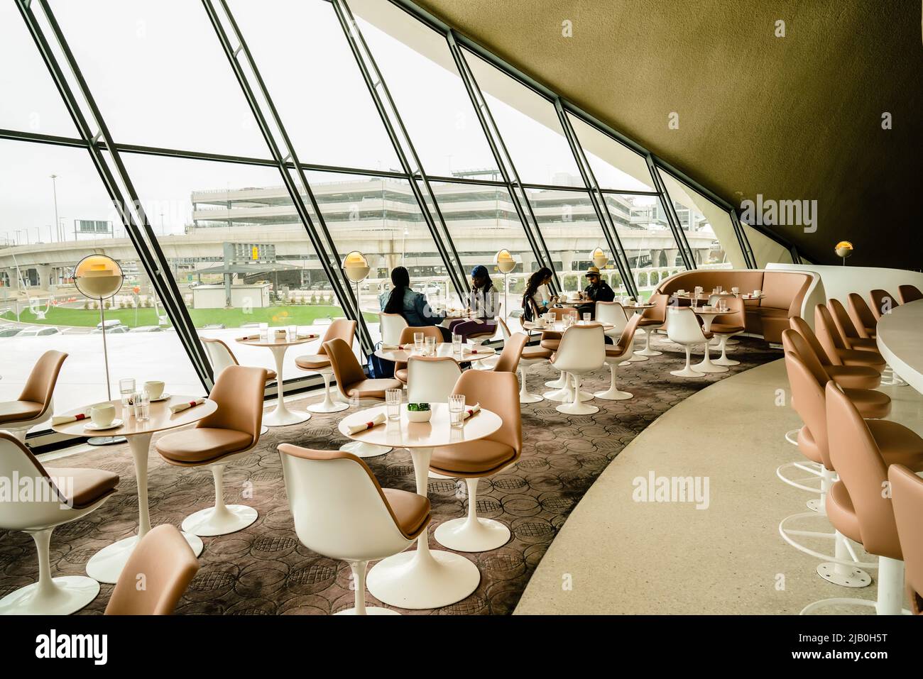 New York, TWA Hotel in disused and repurposed Trans World Airlines ...