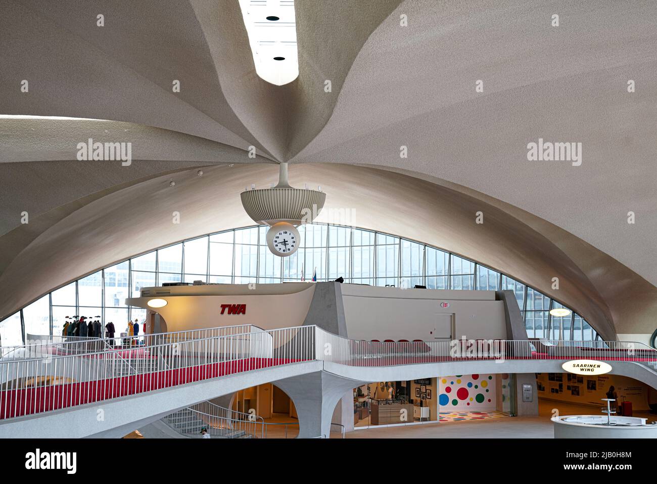 New York, TWA Hotel in disused and repurposed Trans World Airlines ...