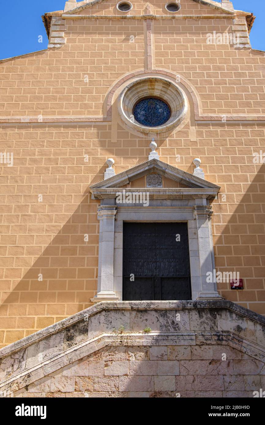 Tarragona, Spain. 28th May, 2022. View of the façade and the entrance ...