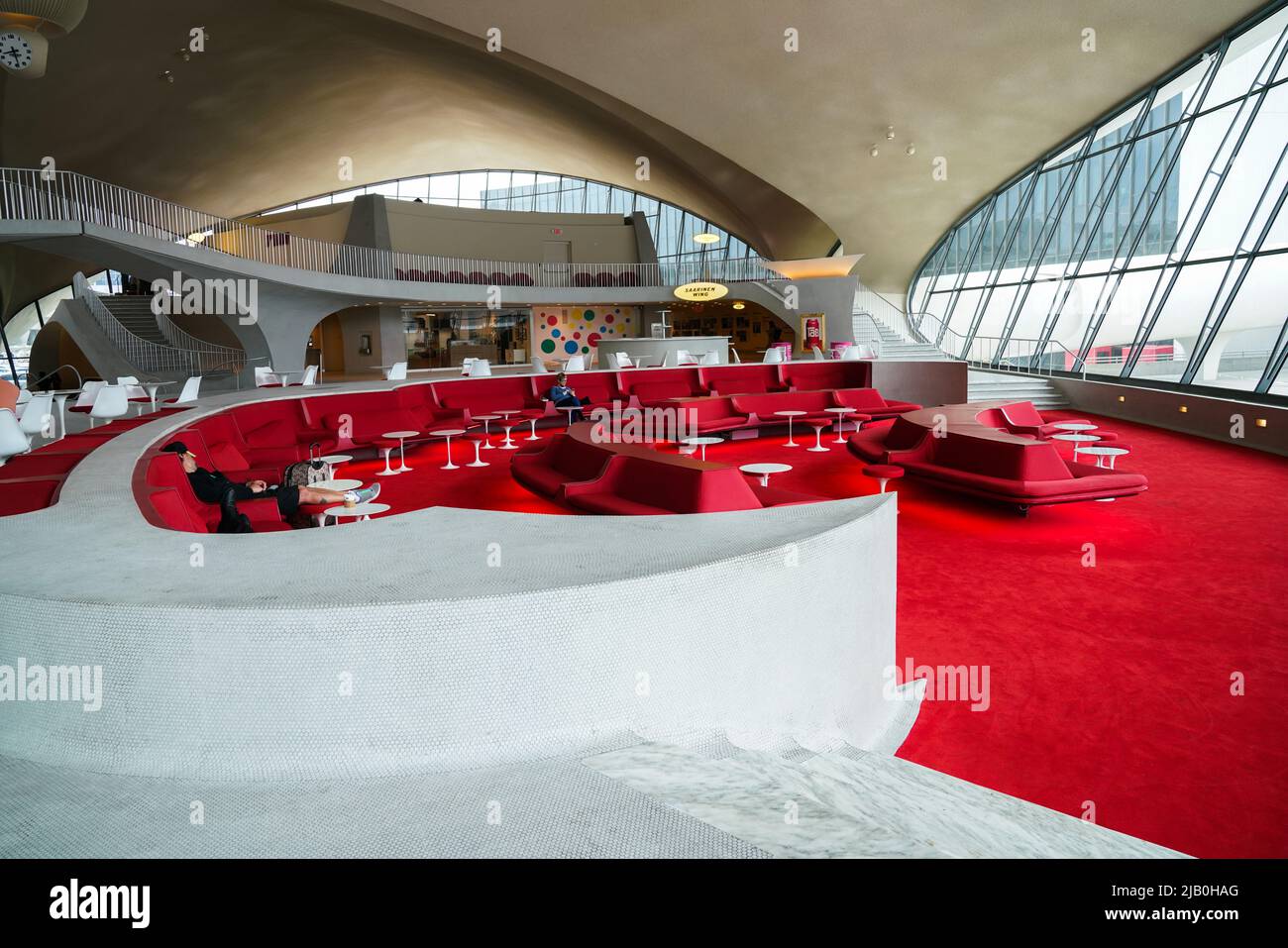 New York, TWA Hotel in disused and repurposed Trans World Airlines ...