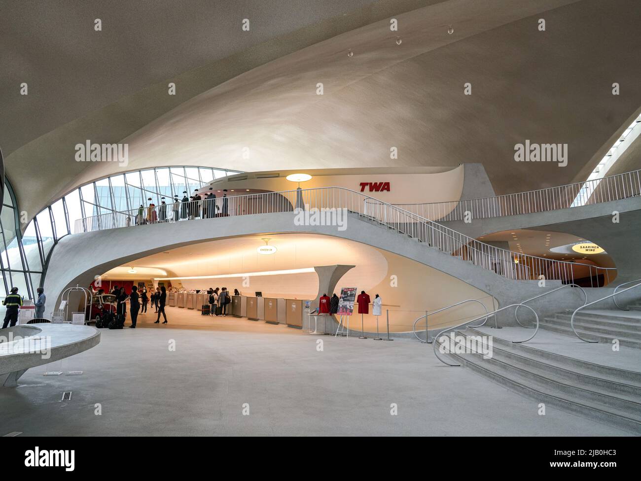 New York, TWA Hotel in disused and repurposed Trans World Airlines ...