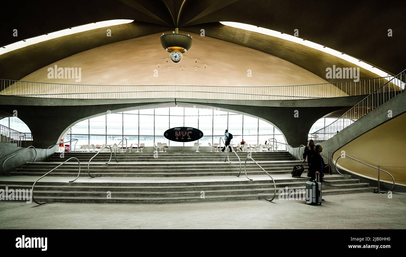 New York, TWA Hotel in disused and repurposed Trans World Airlines ...