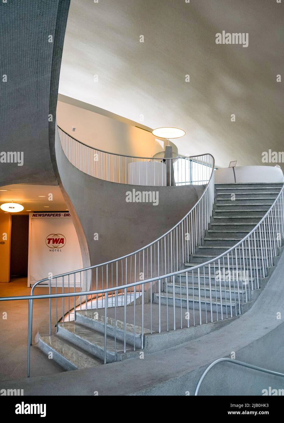 New York, TWA Hotel in disused and repurposed Trans World Airlines ...