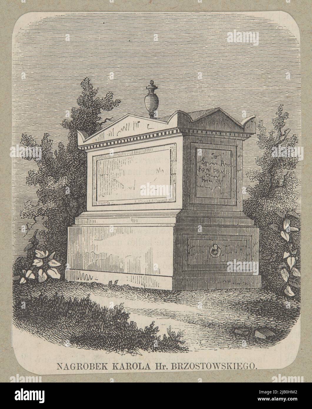 Karol Brzostowski (1798 Michaliszki 1854 Paris) count, landowner ...