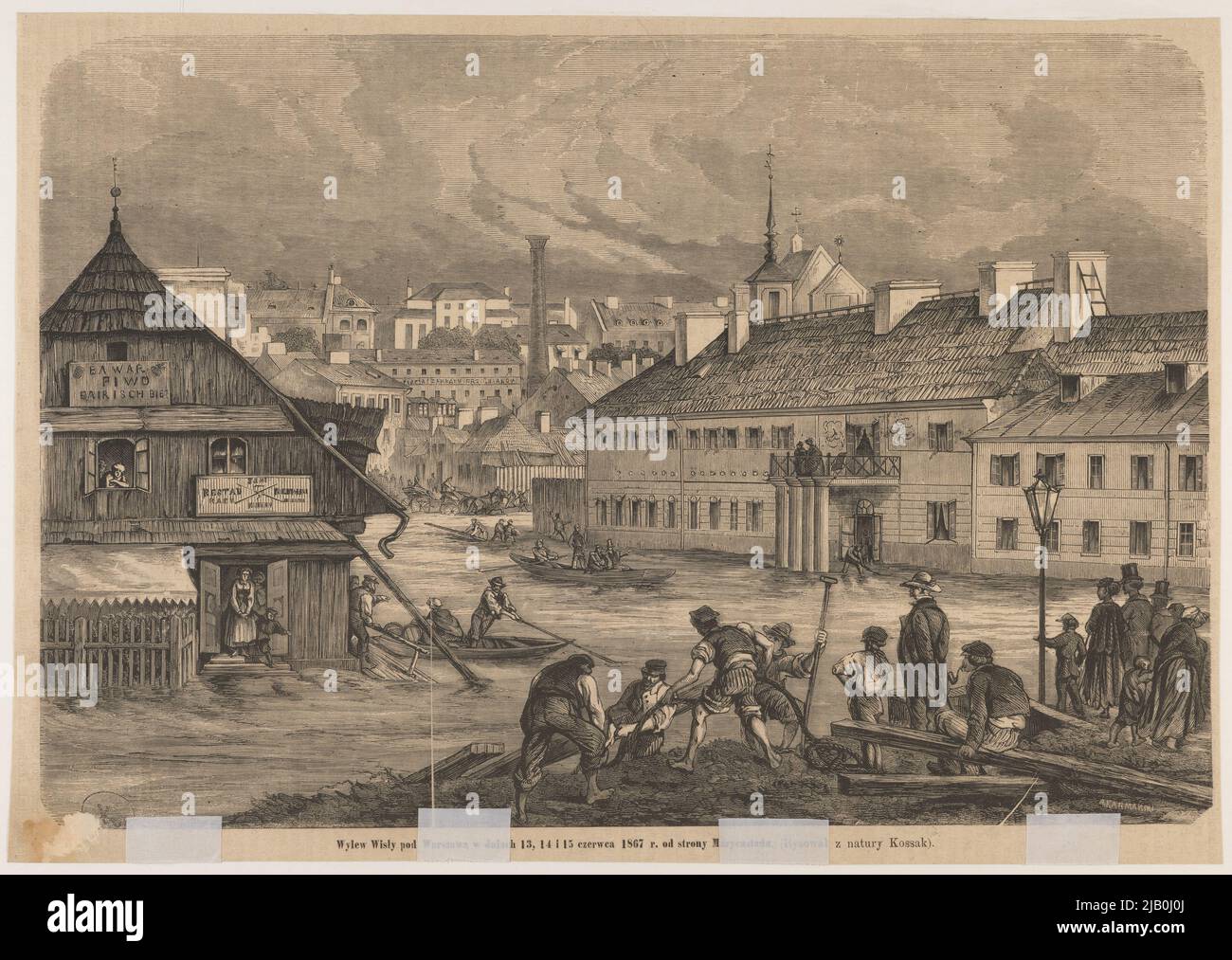 The Wisła stroke near Warsaw on 13, 14 and 15 June 1867 from ...