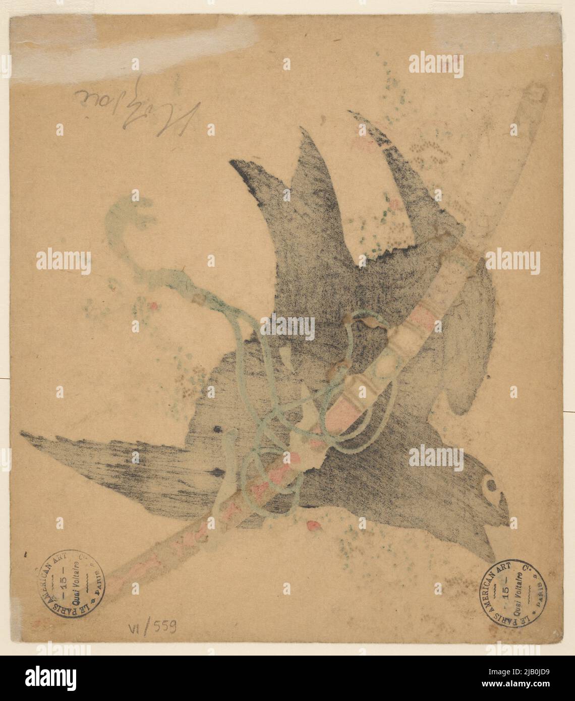 RaVen with a kogarasu maru Sword /kogarasu maru Katsushika, hokusai ...