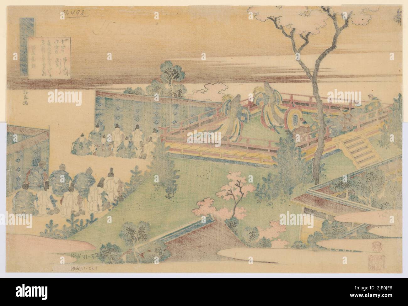 The poem of Sojo Henjo, from the series: One hundred poems painted ...