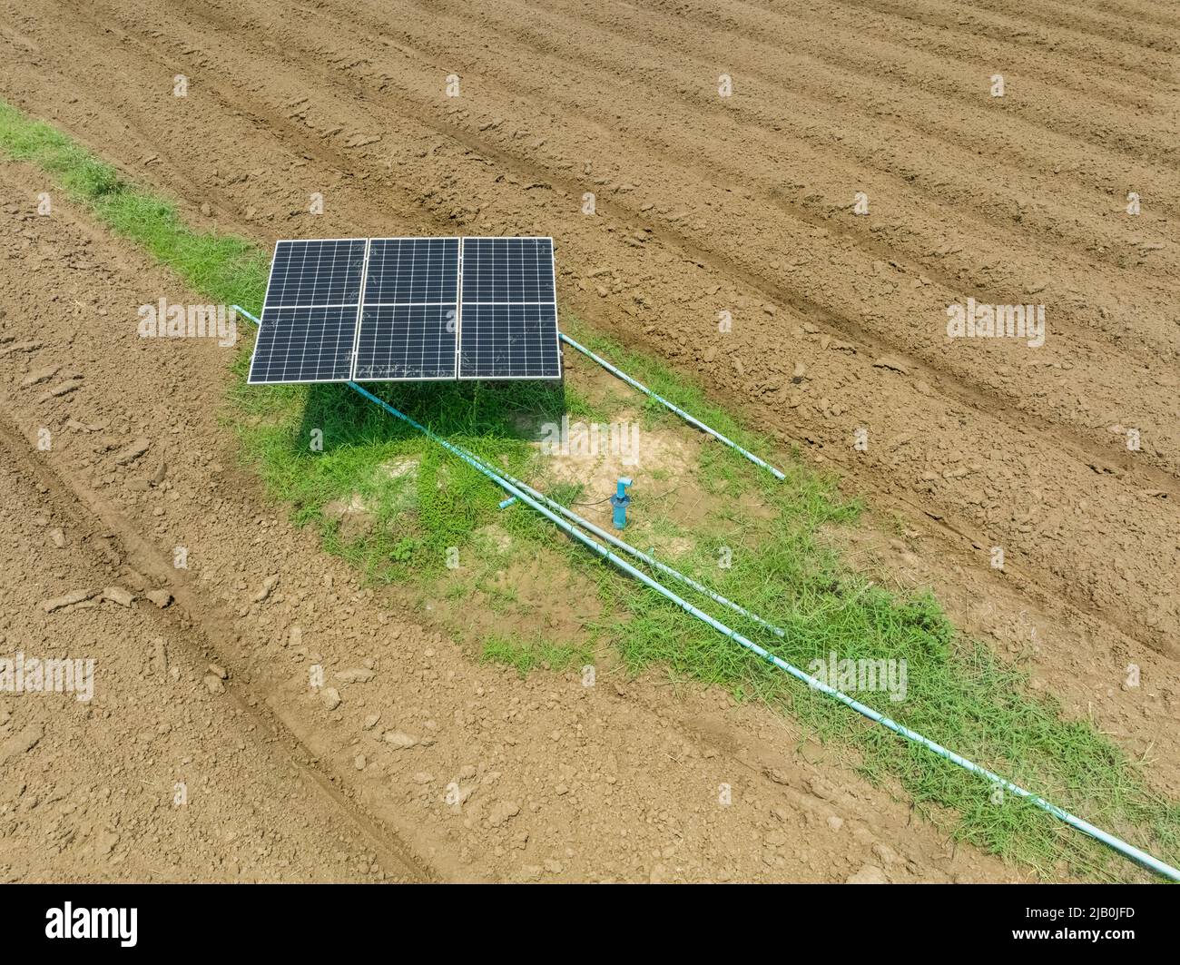 Water pumps and solar panels in farm Stock Photo - Alamy