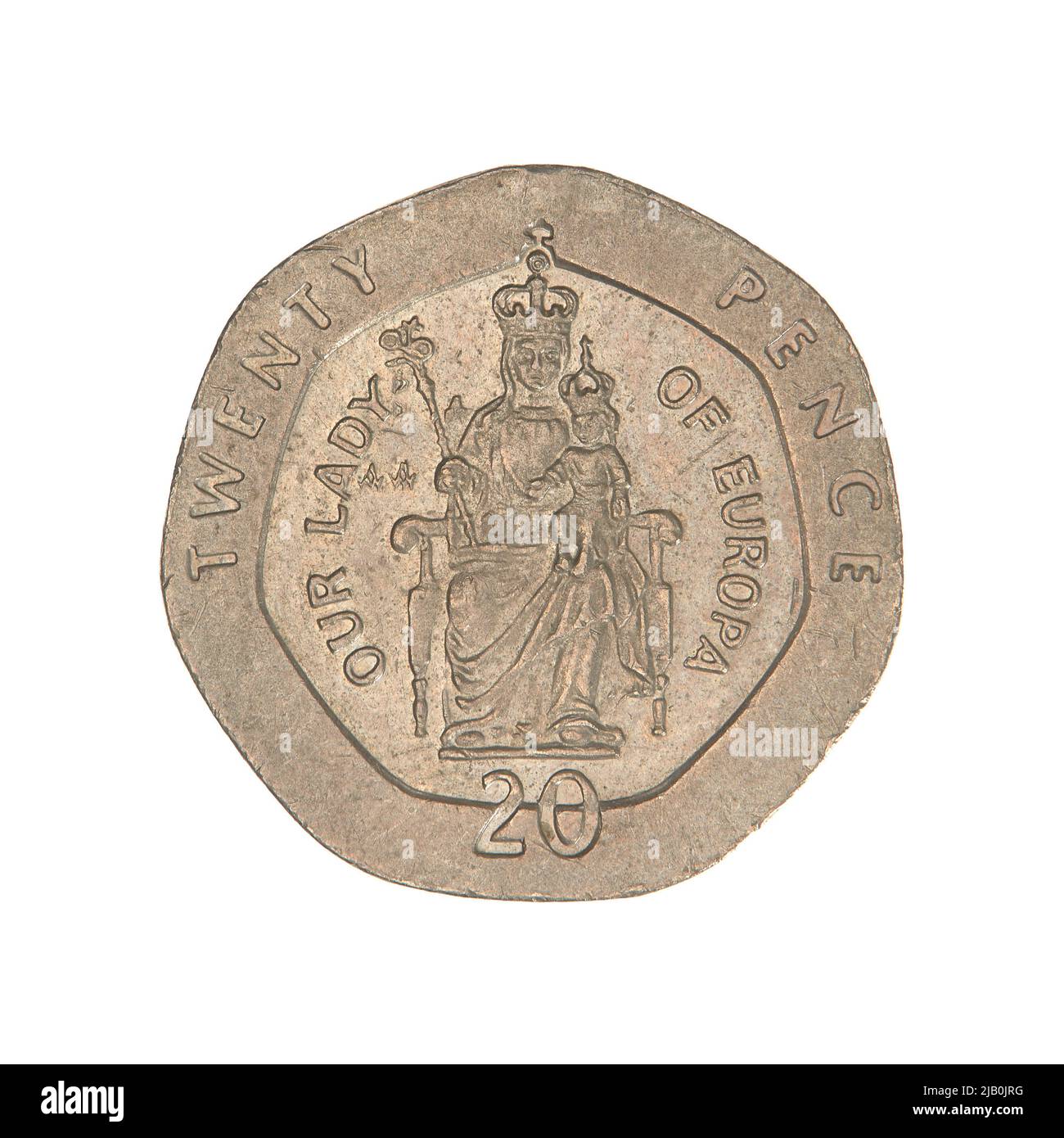 Gibraltar, Elżbieta II (1952 ), 20 Pens, Tadworth (Piejoy Mint); 1997 ...