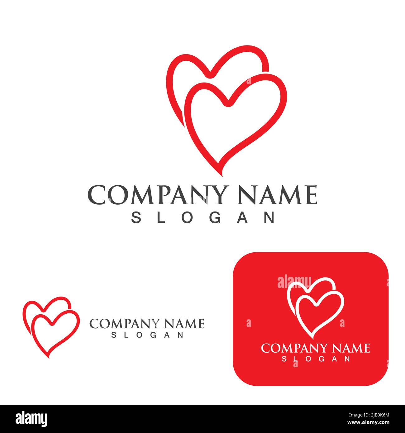 Love logo Vector icon illustration design Template Stock Vector Image ...