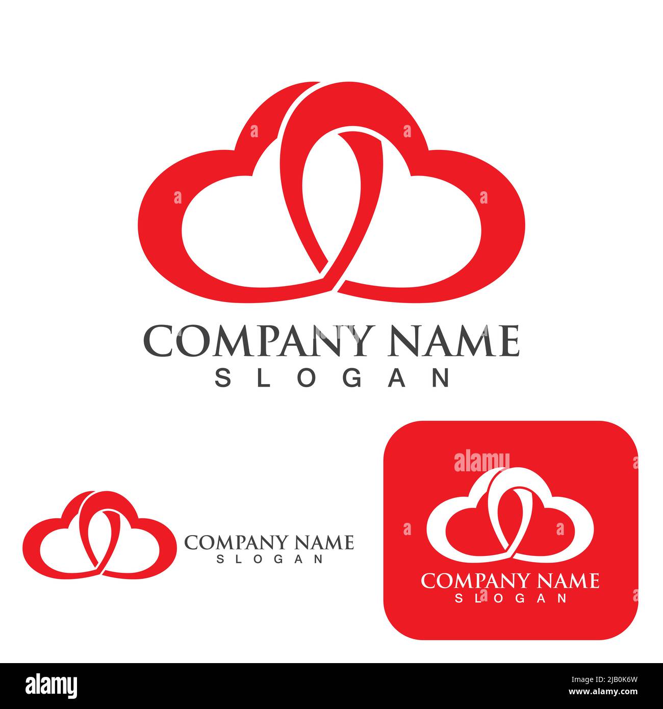 Love logo Vector icon illustration design Template Stock Vector Image ...