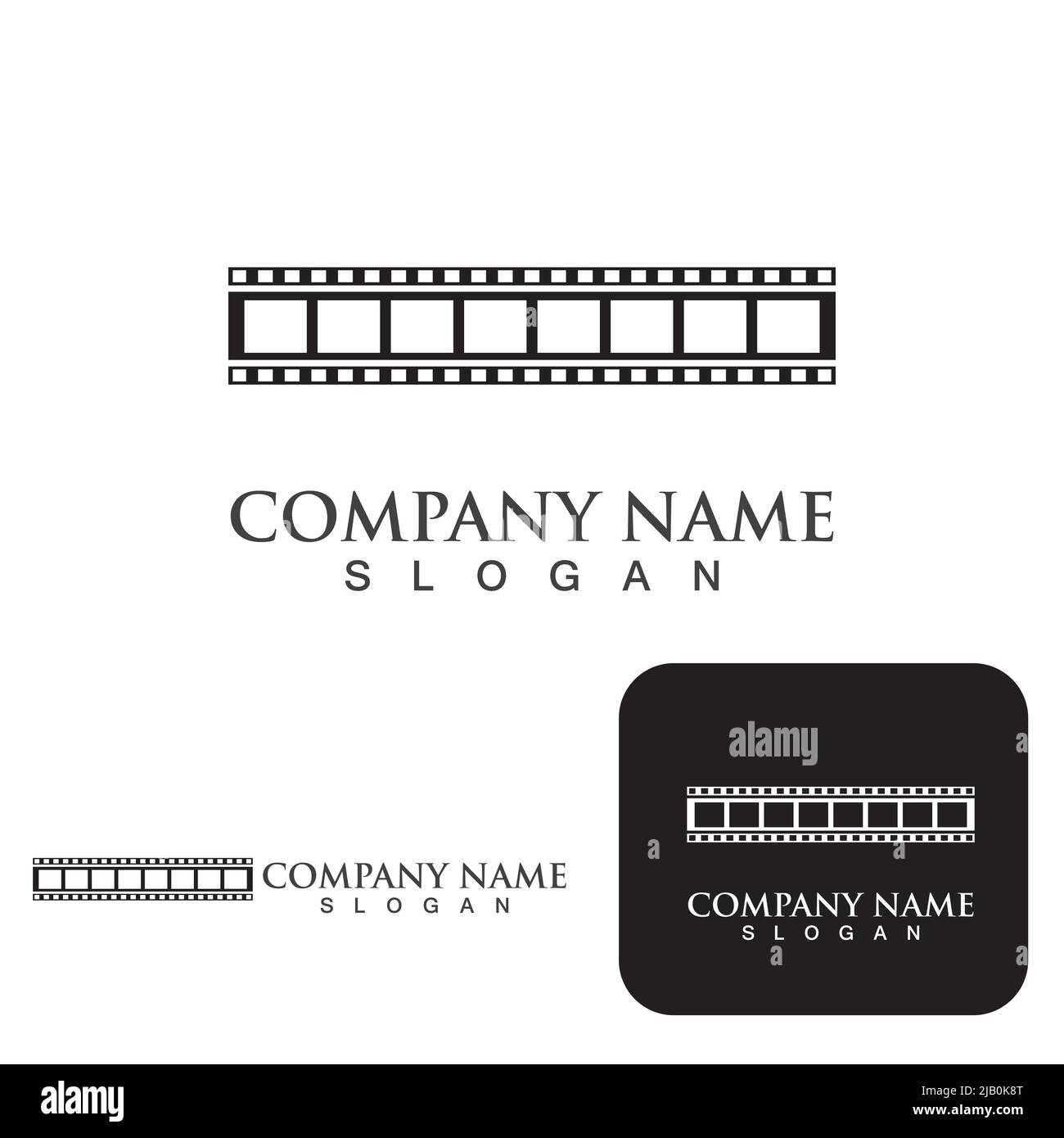 abstract film icon vector illustration design template Stock Vector ...