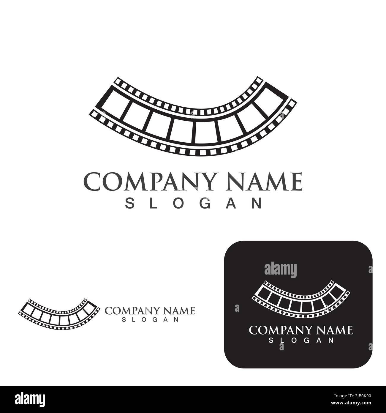 abstract film icon vector illustration design template Stock Vector ...