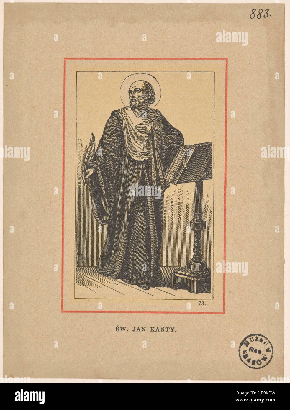 Saint. Jan Kanty devotional picture unknown Stock Photo - Alamy