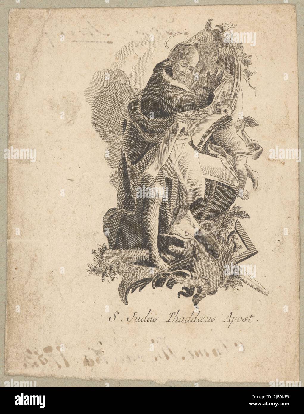 St. Jude Thaddeus. (Saint Judah Tadeusz Apostle) unknown Stock Photo ...