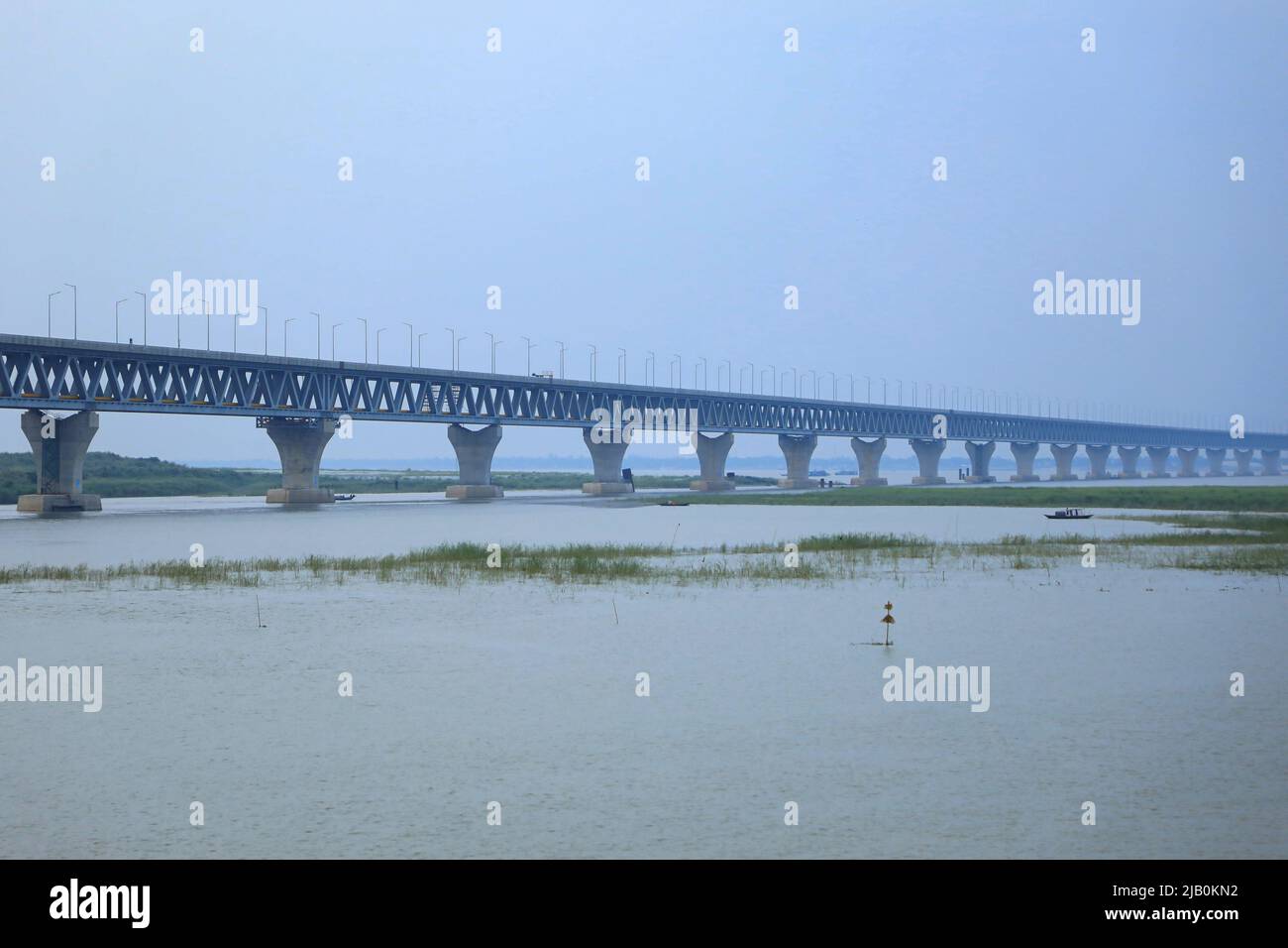 Dhaka, Bangladesh. 01st June, 2022. A view of the Padma bridge at ...