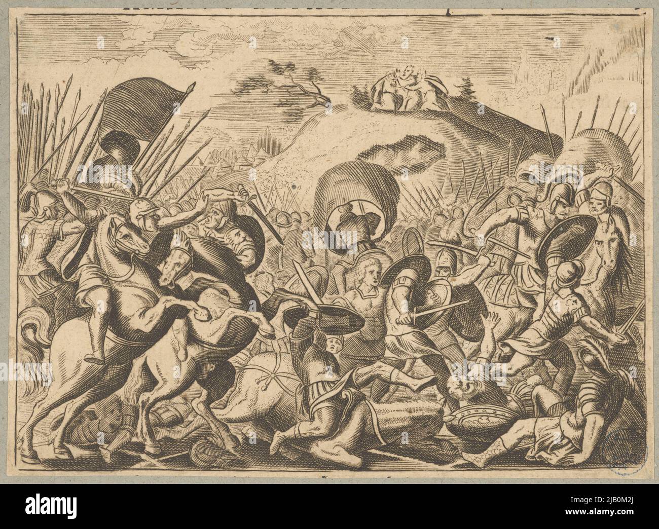 Scene from the Old Testament the fight of Jews Tempesta, Antonio (1555 ...