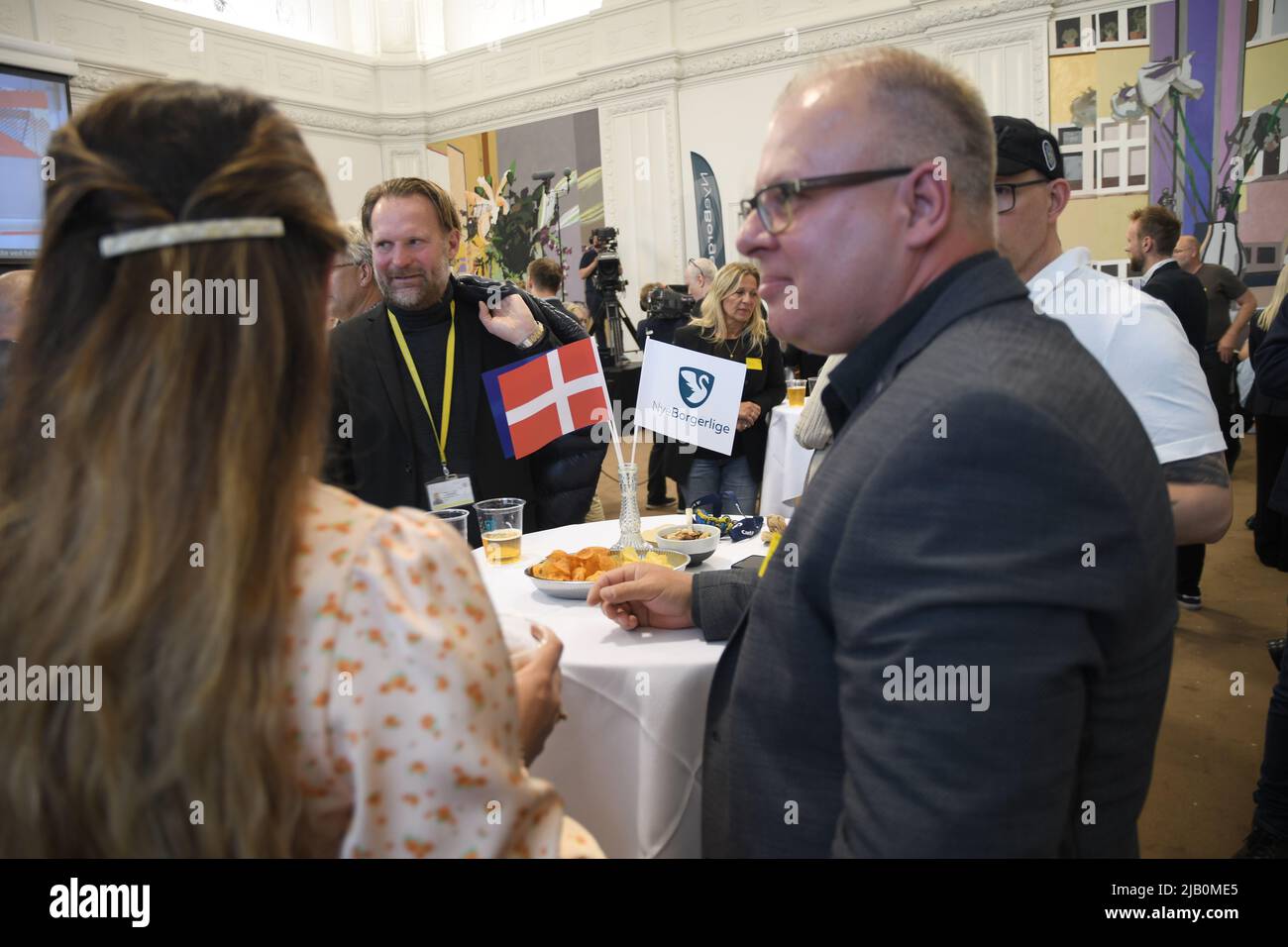 Copenhagen /Denmark/1.st.June 2022 /various political celebrates win ...