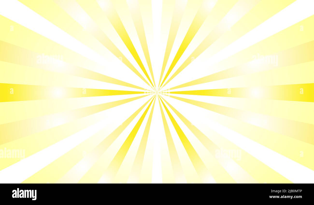 abstract summer yellow sun rays, retro styled sun burst pattern texture ...