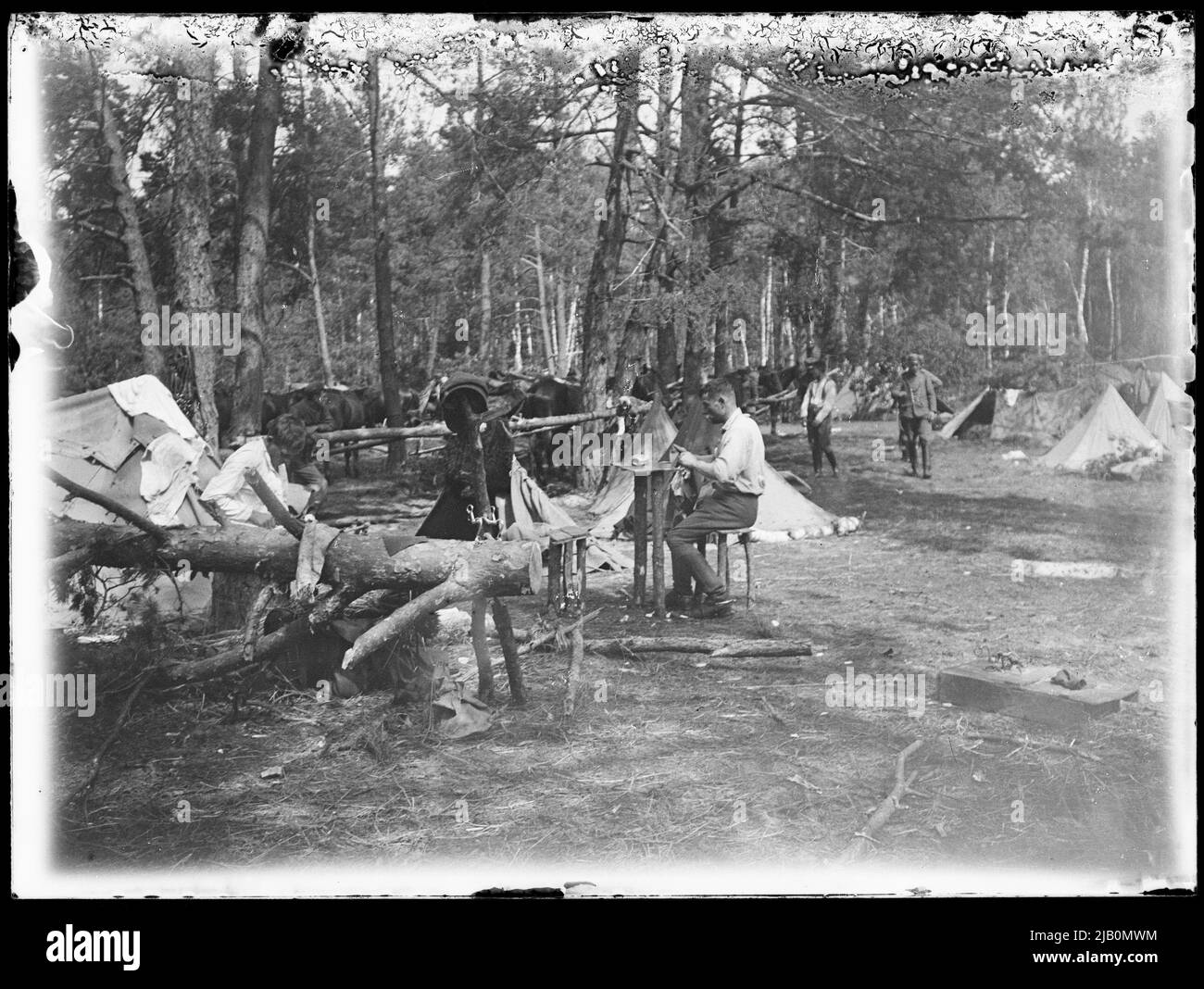 Polish military camp Black and White Stock Photos & Images - Alamy