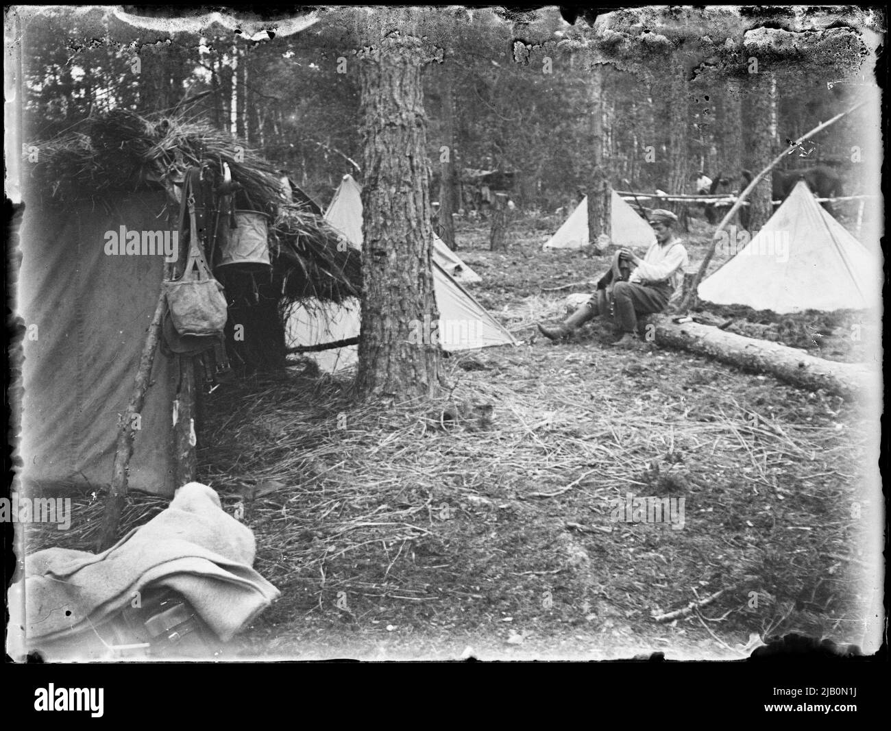 Legion camp in Piaseczna (XX). Front of the Polish Legions in Volhynia ...