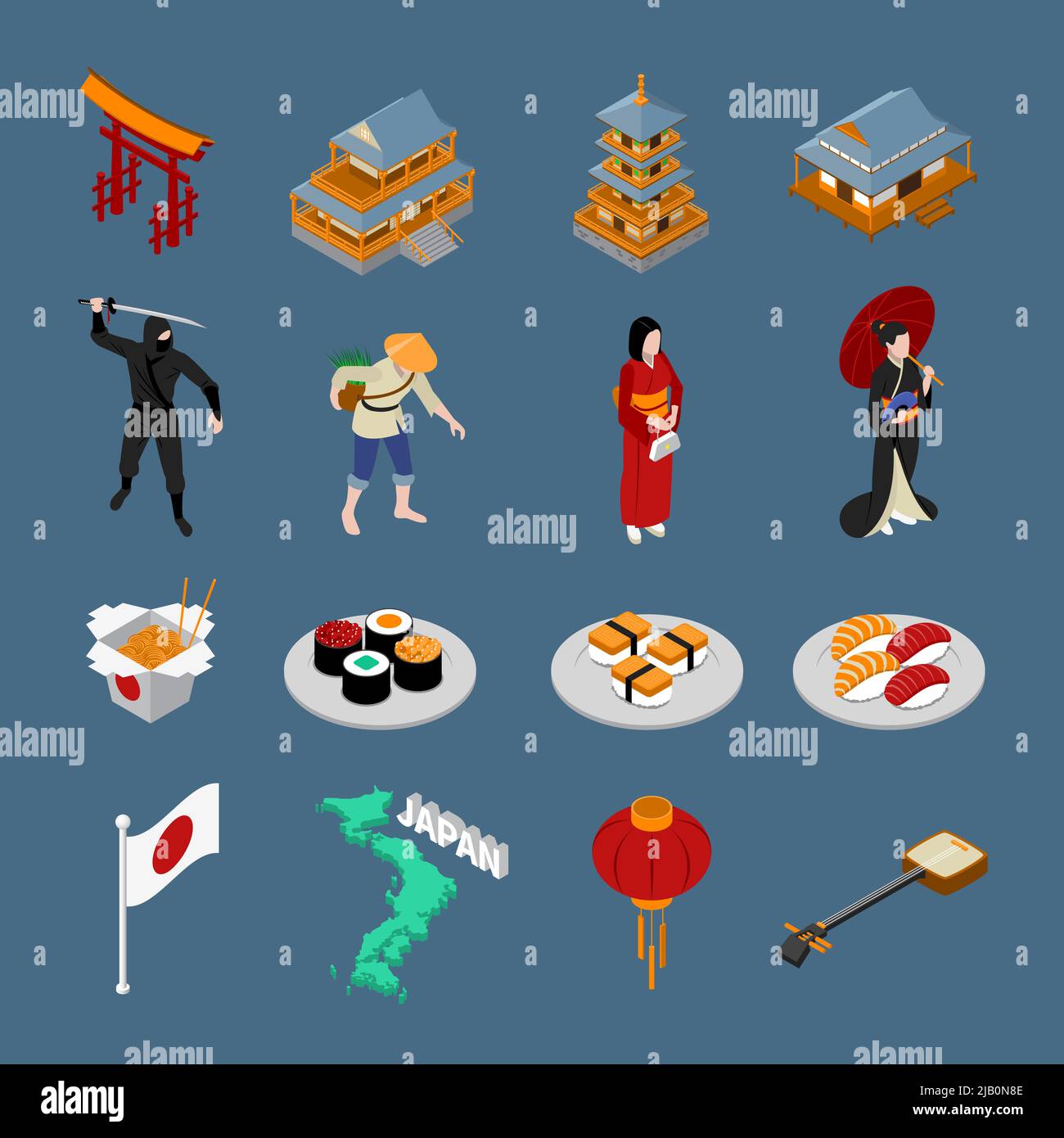 Old tokyo Stock Vector Images - Alamy