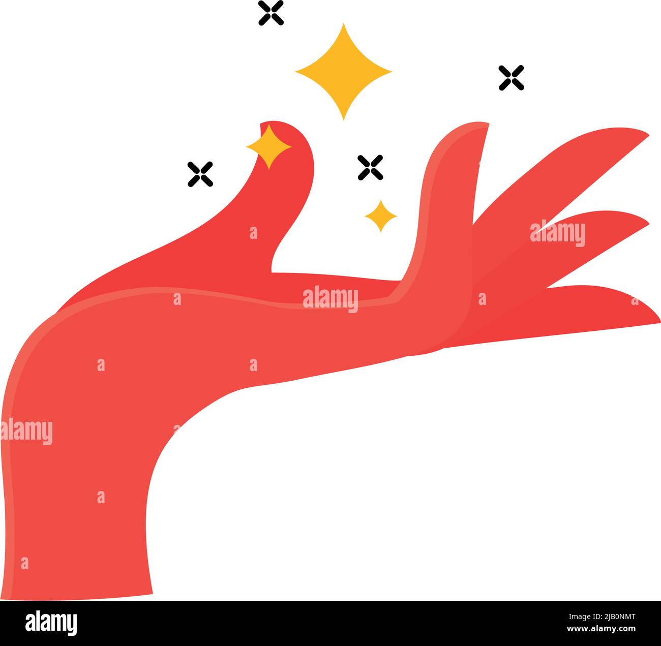 hand with magic Stock Vector Image & Art - Alamy