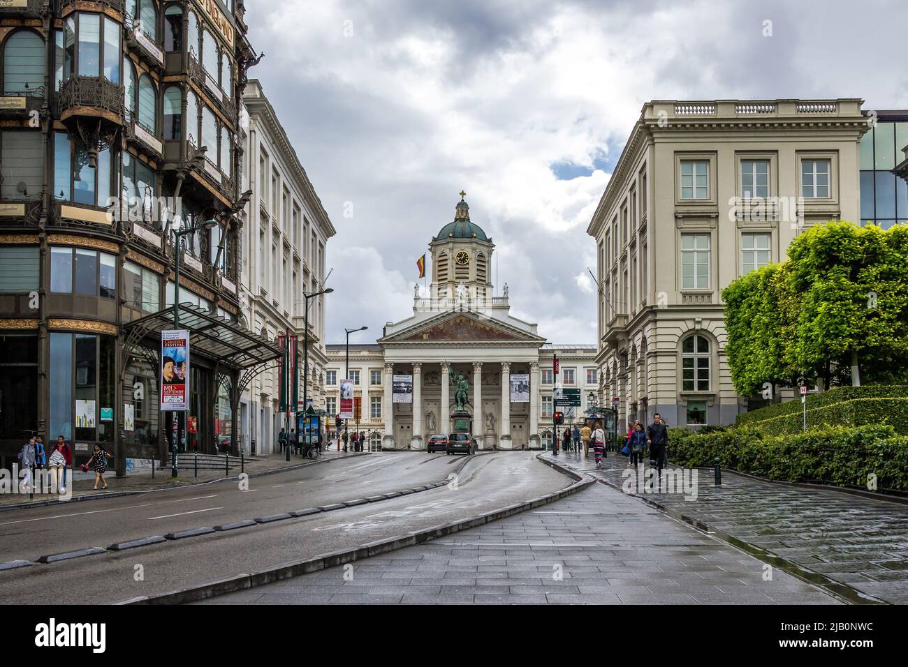 View of the Place Royale (French, Royal Square) or Koningsplein (Dutch ...
